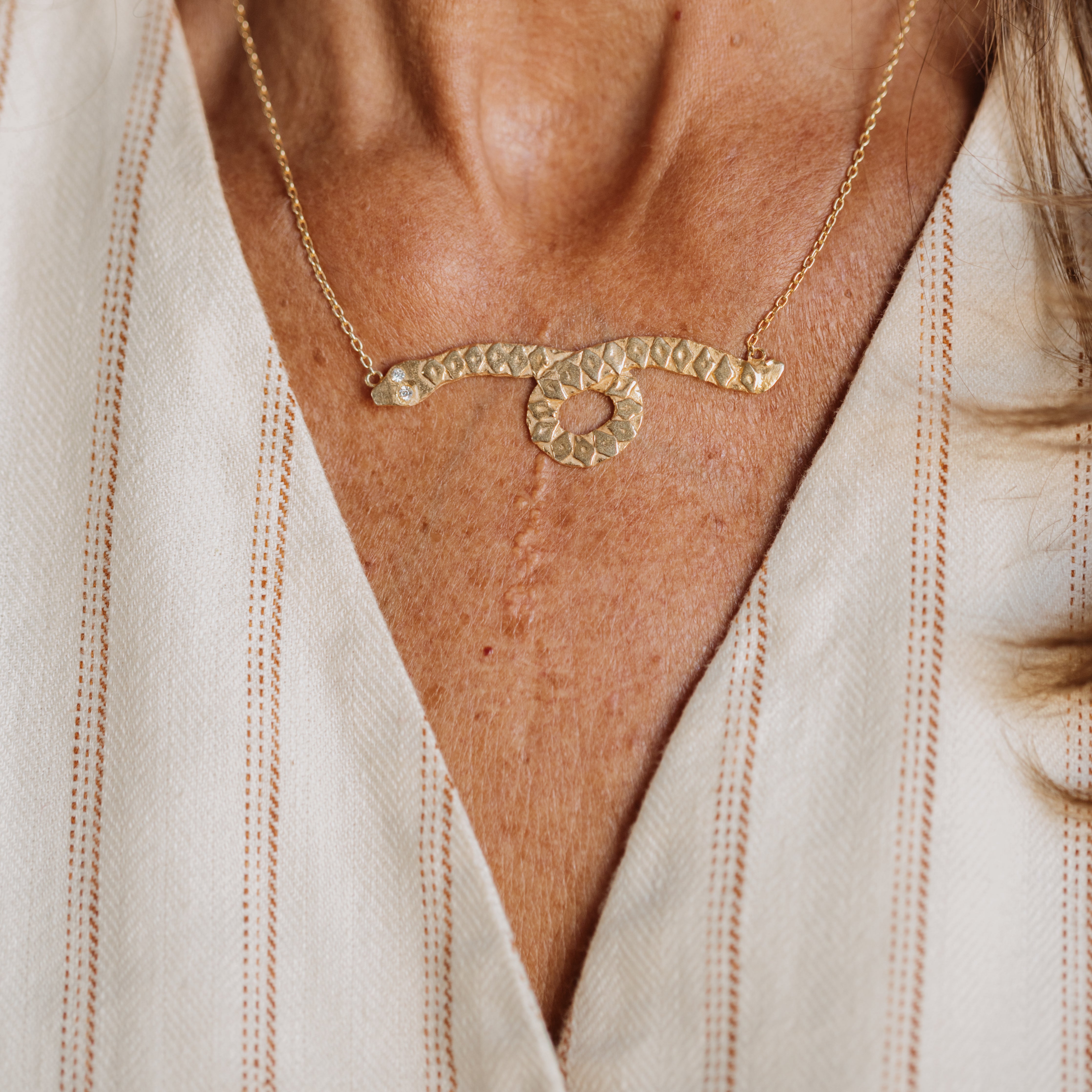 The Shiny Snake Necklace – LuisaNovaisJewellery