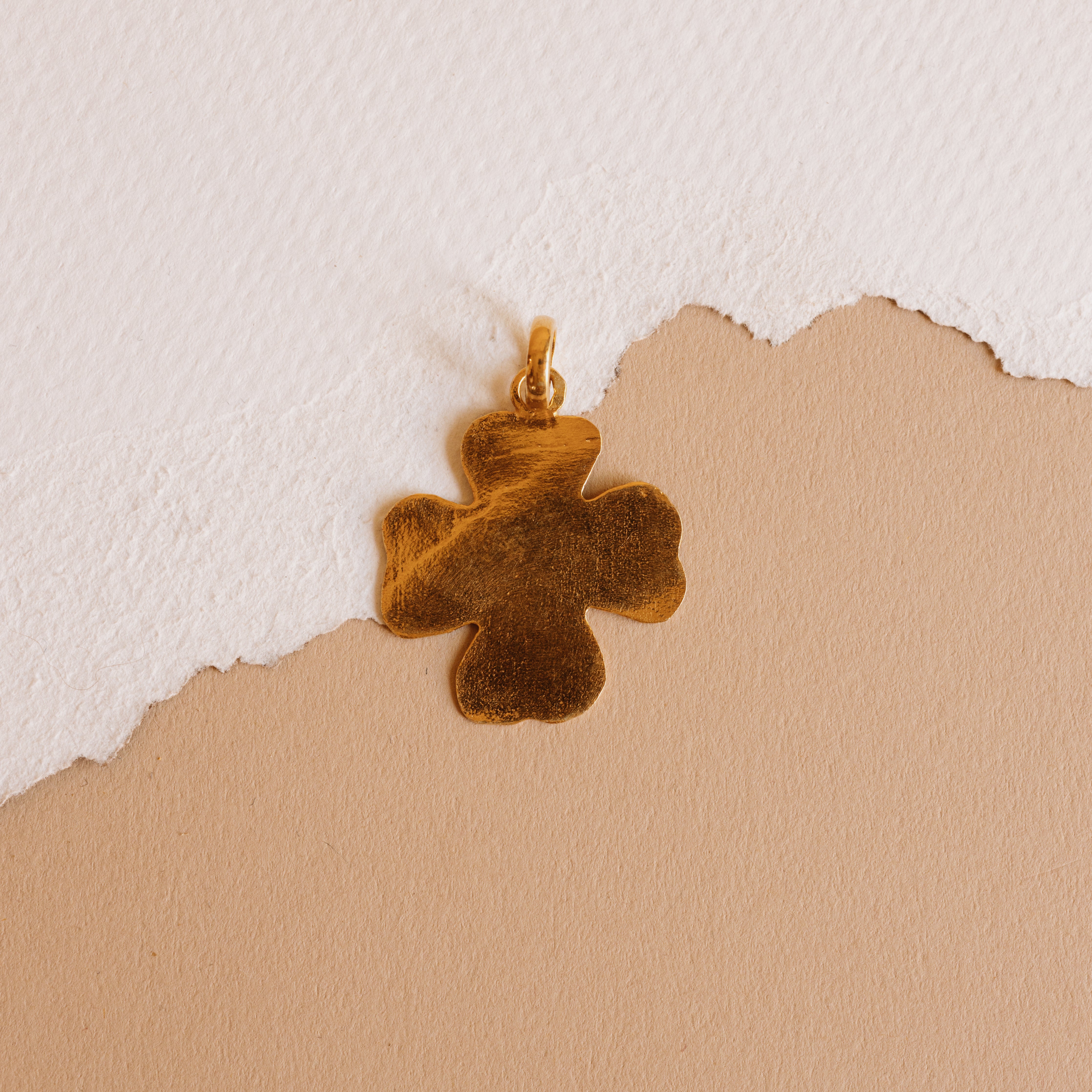 Gold rounded cross – LuisaNovaisJewellery